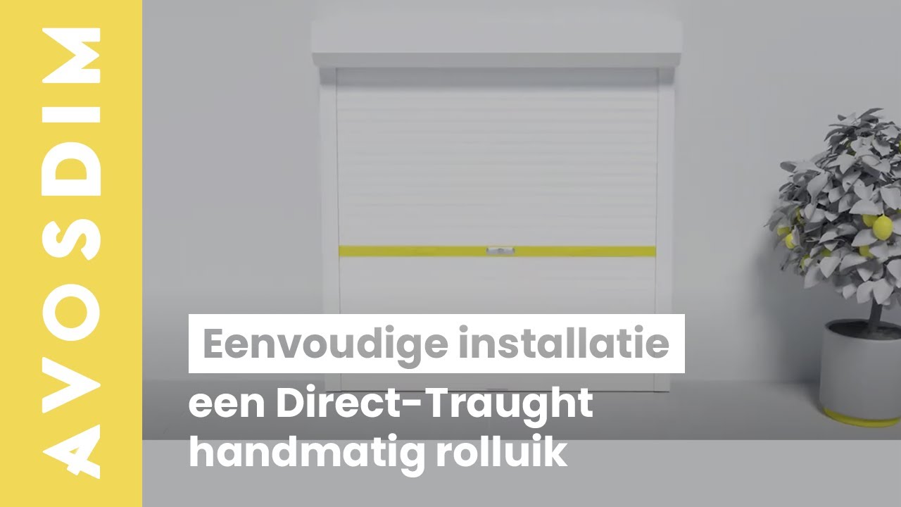 Hoe installeer ik een Direct-Traught handmatig rolluik? - YouTube
