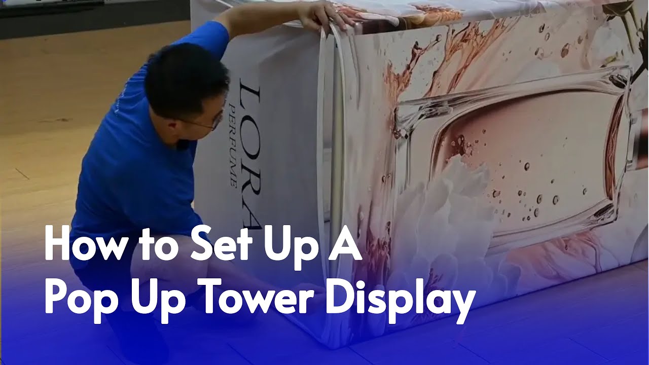 How to Set Up A Pop Up Tower Display - YouTube