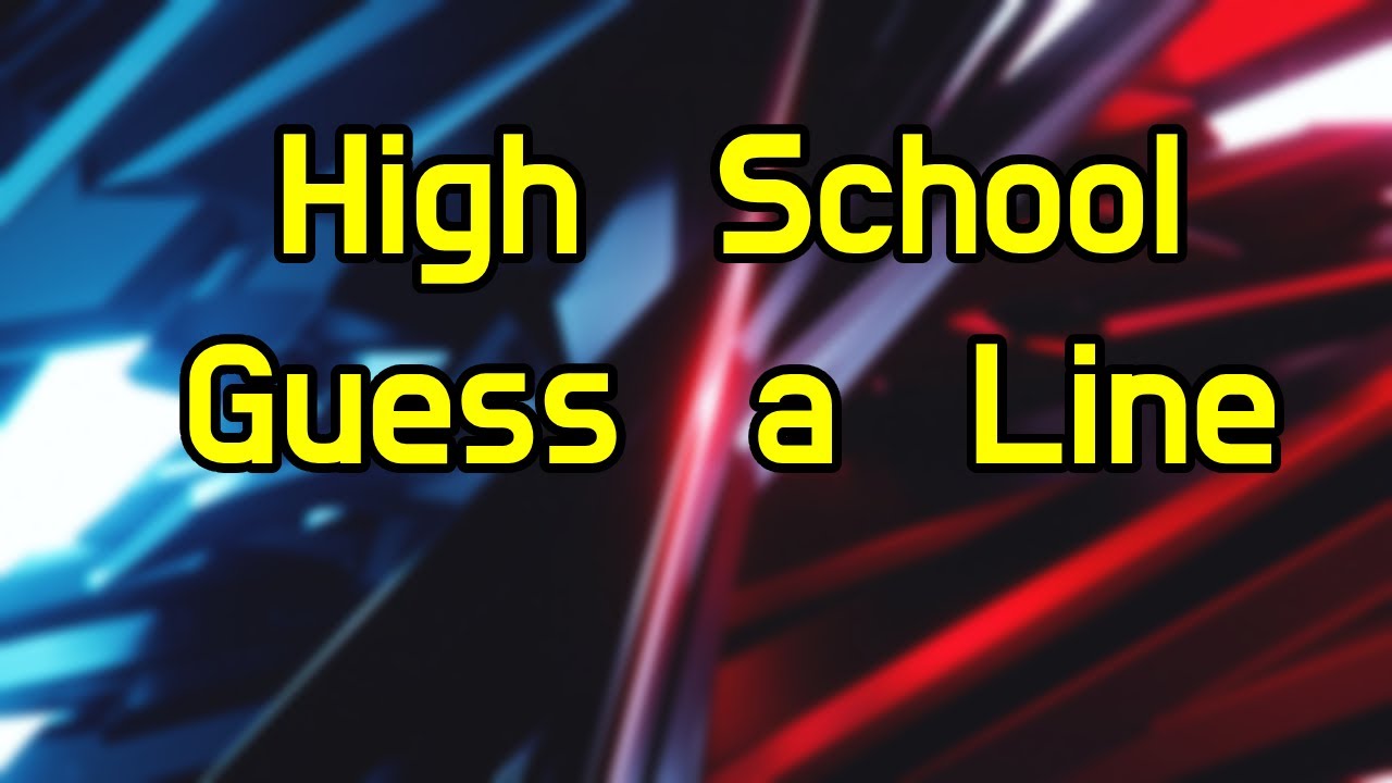 Guess a Line - YouTube