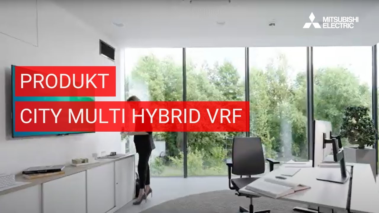 Mitsubishi Electric: City Multi Hybrid VRF Wärmepumpensysteme - YouTube
