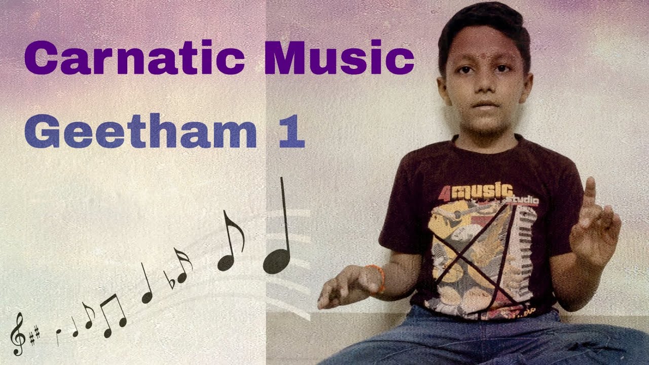 Carnatic Music - Geetham 1 - YouTube