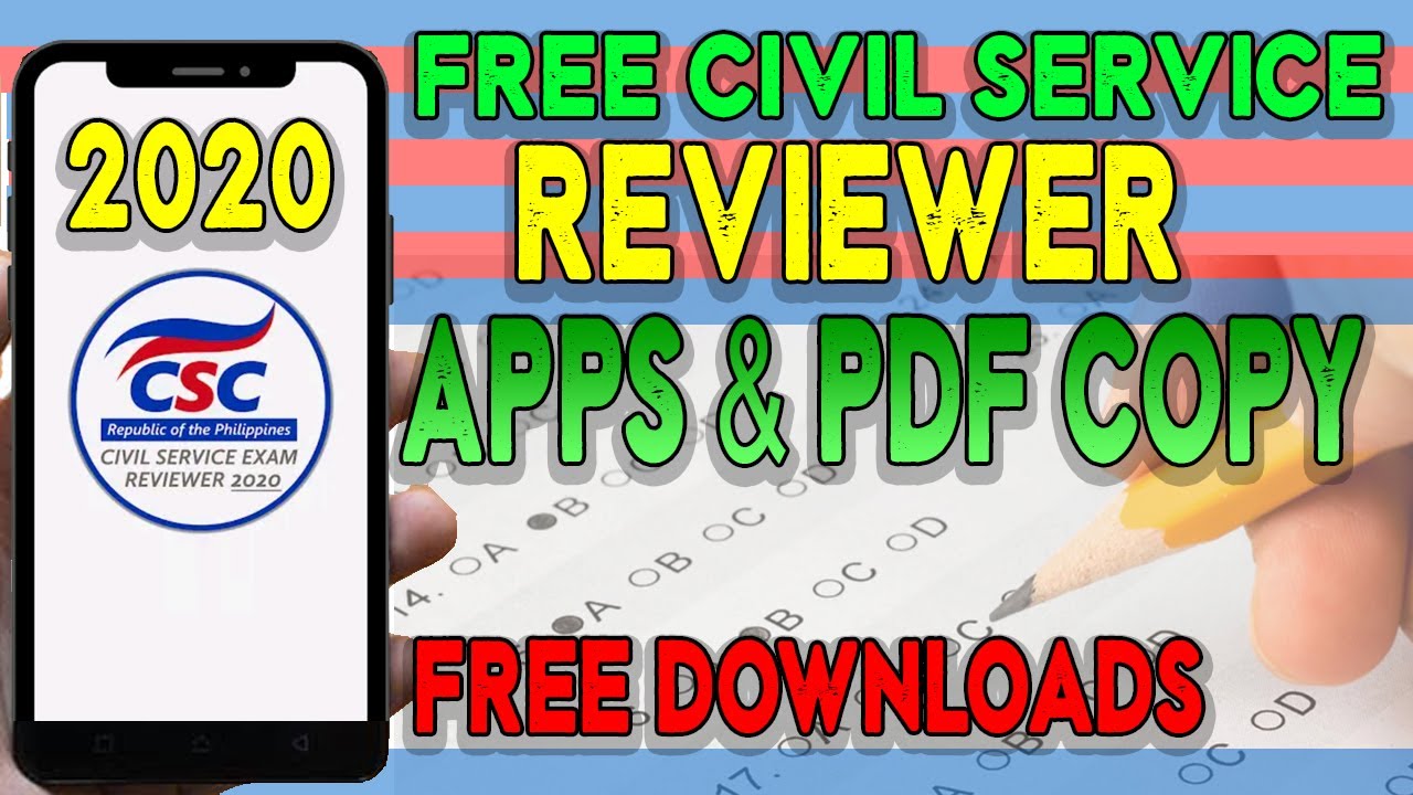Free Civil Service Reviewer Apps & PDF Copy | Libreng Reviewer ng Civil ...