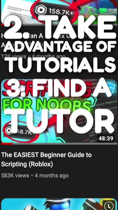 5 TIPS TO LEARN ROBLOX SCRIPTING FAST😱 #shorts #robloxscripting - YouTube