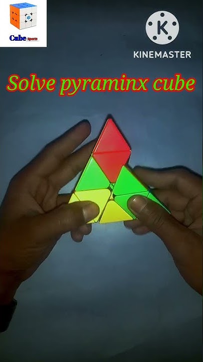 Solve pyraminx cube|| How to solve pyraminx cube || Solve cube #short ...