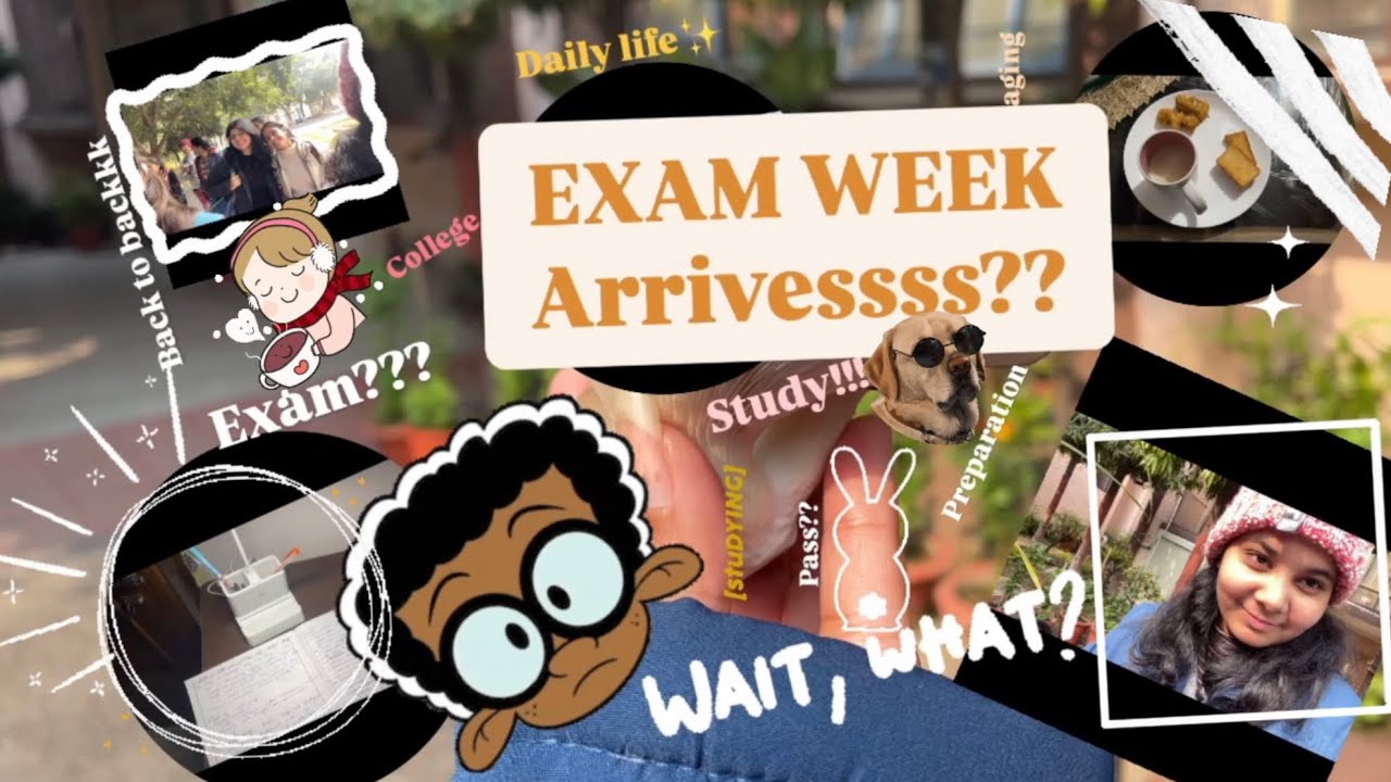 My whole *EXAM* 🫠week ️ | Exam preparation | college life | CCS ...