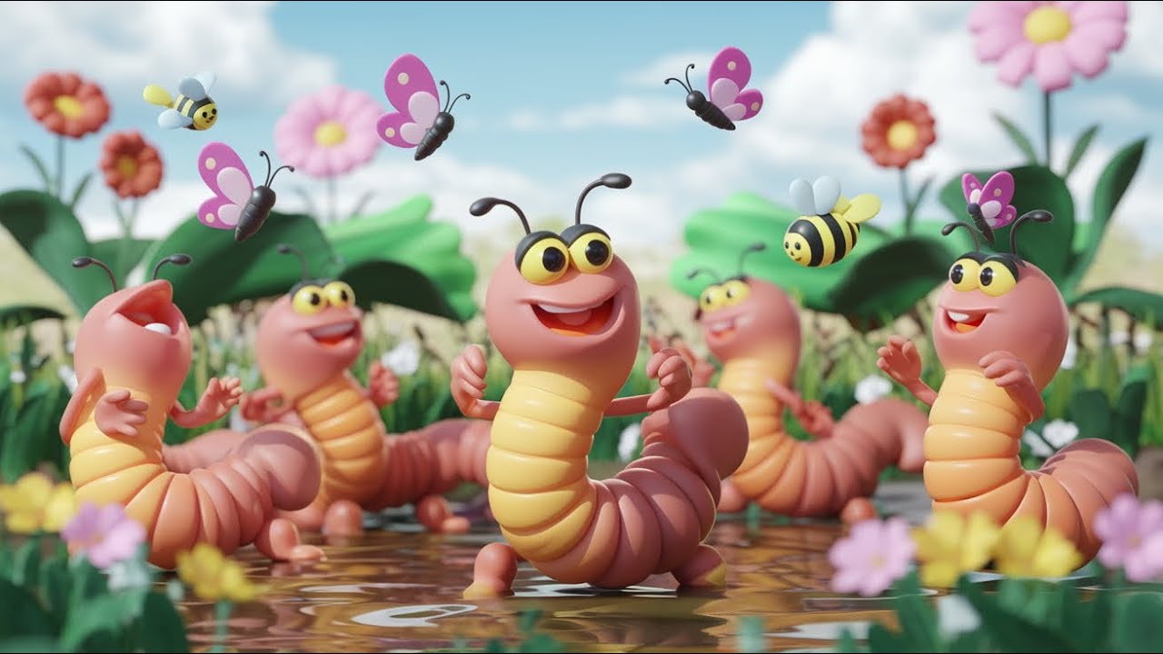“The Wiggly Worm Dance 🐛 | Fun Kids Song & Interactive Cartoon for ...