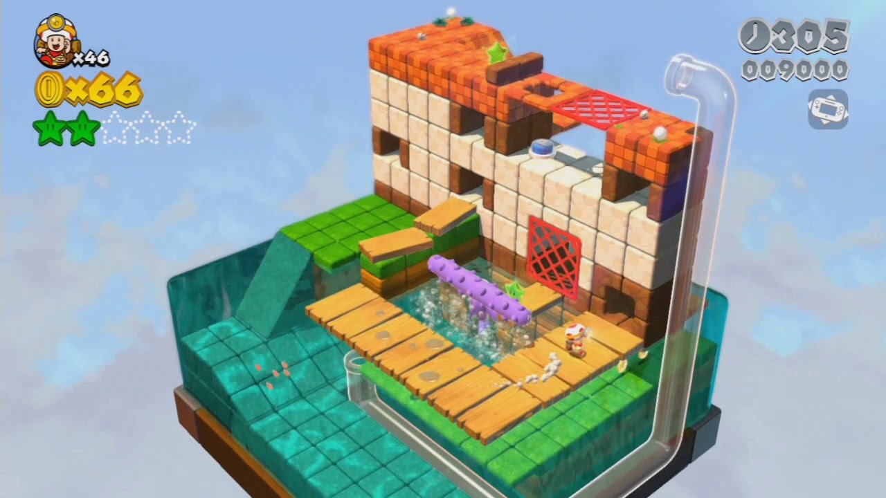 Super Mario 3D World Part 17- World 3-Toad Captain Toad Makes a Splash ...