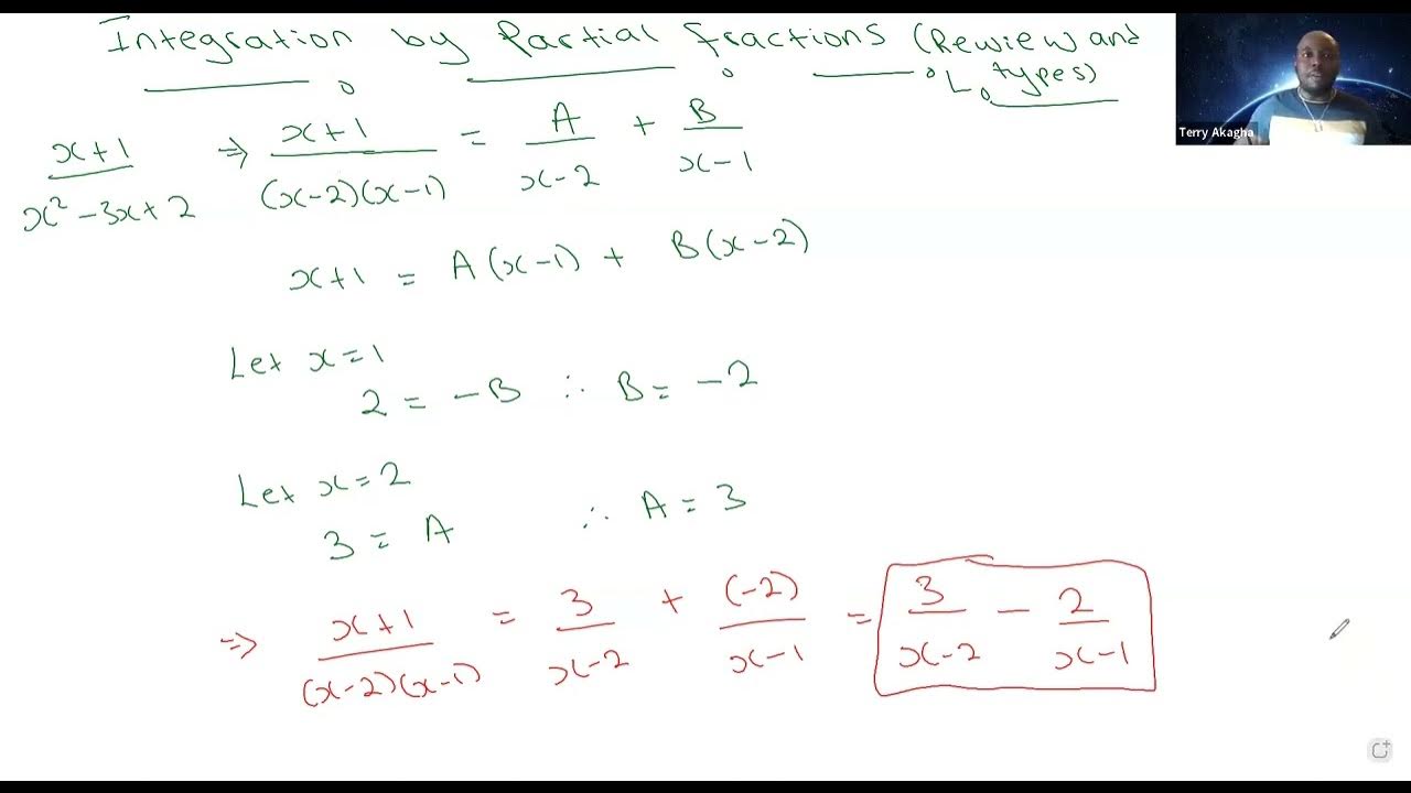 15 of 22 - Integration by Partial Fractions Basics Part1 - Further Integration with Terry - YouTube