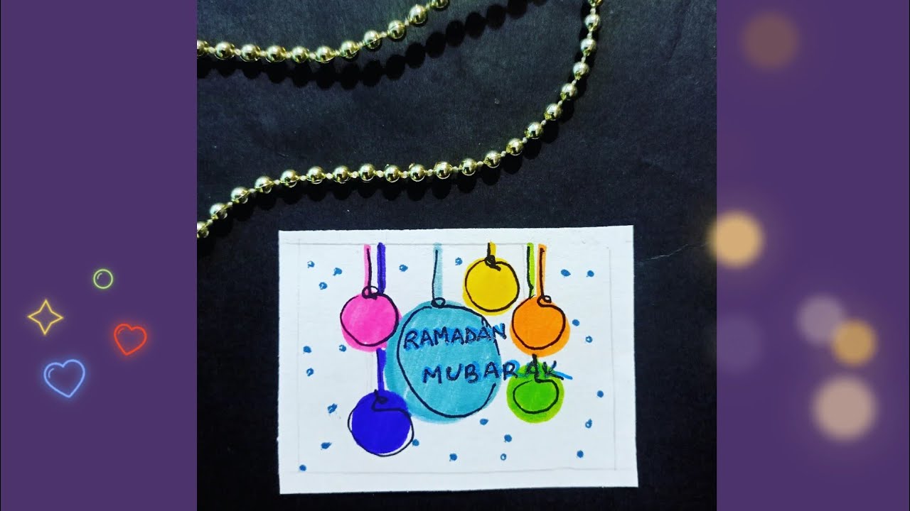 White paper RAMADAN card or Decoration ideas/Easy RAMADAN Mubarak paper ...