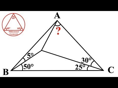 Aşırı Zor bir Geometri Sorusu ve Çok Güzel Çözüm Yöntemi