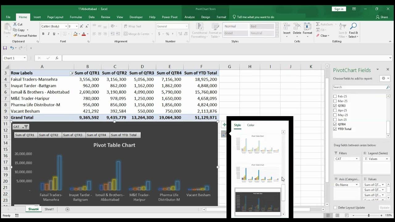 Pivot Tables Chart Showdown Excel vs Google Sheets for Beginners - YouTube