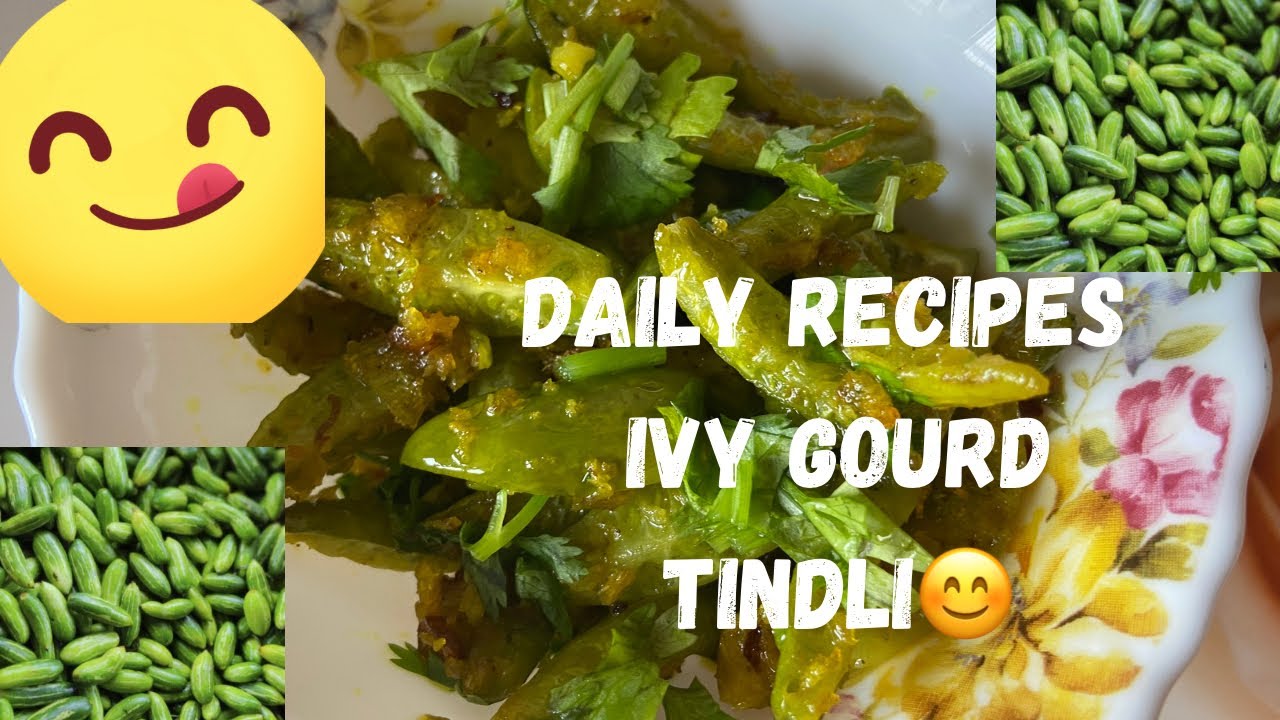 Daily Easy & Tasty Recipies 😊| Ivy Gourd (Tindli) Recipe 🥘🍲| Subscribe ...