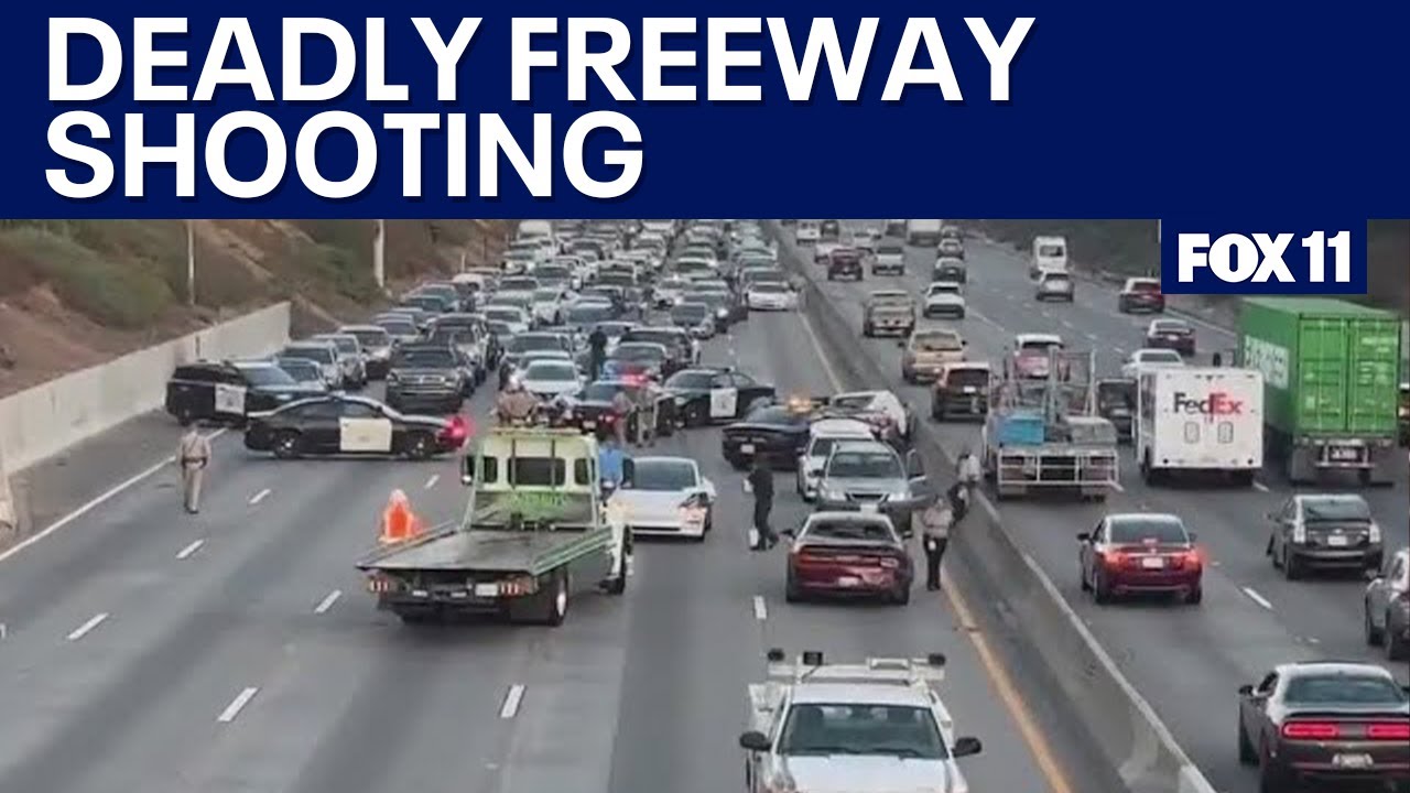 Search continues for 5 Freeway road-rage shooting suspects - YouTube