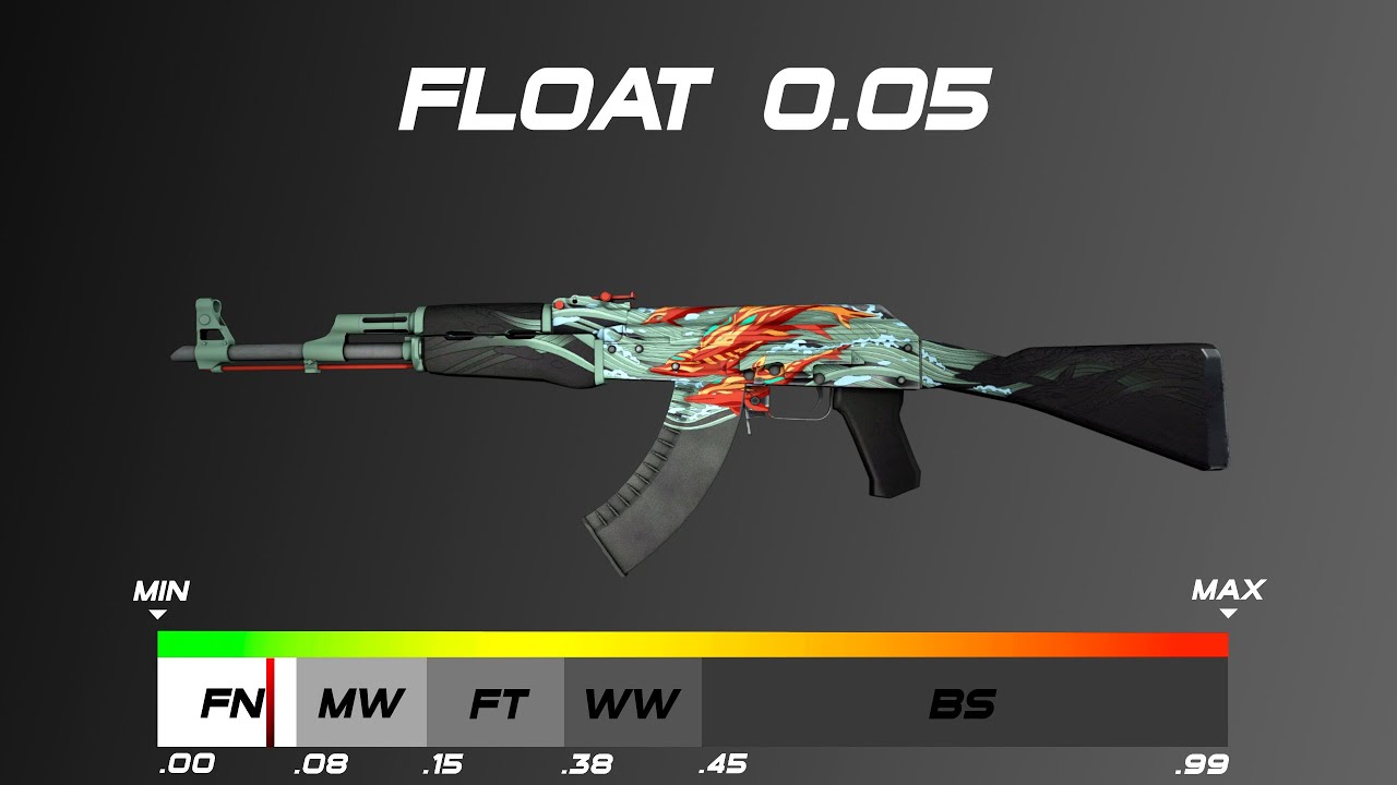 CSGO AK-47 | Aquamarine Revenge - Skin wear/float - YouTube