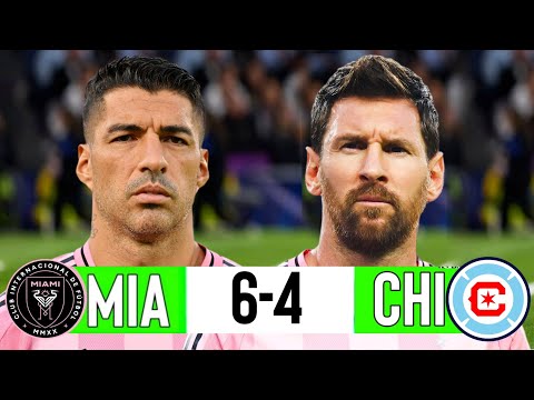 Messi Magic | Inter Miami vs Chicago ( 6-4 ) | Extended Highlights & Goals 