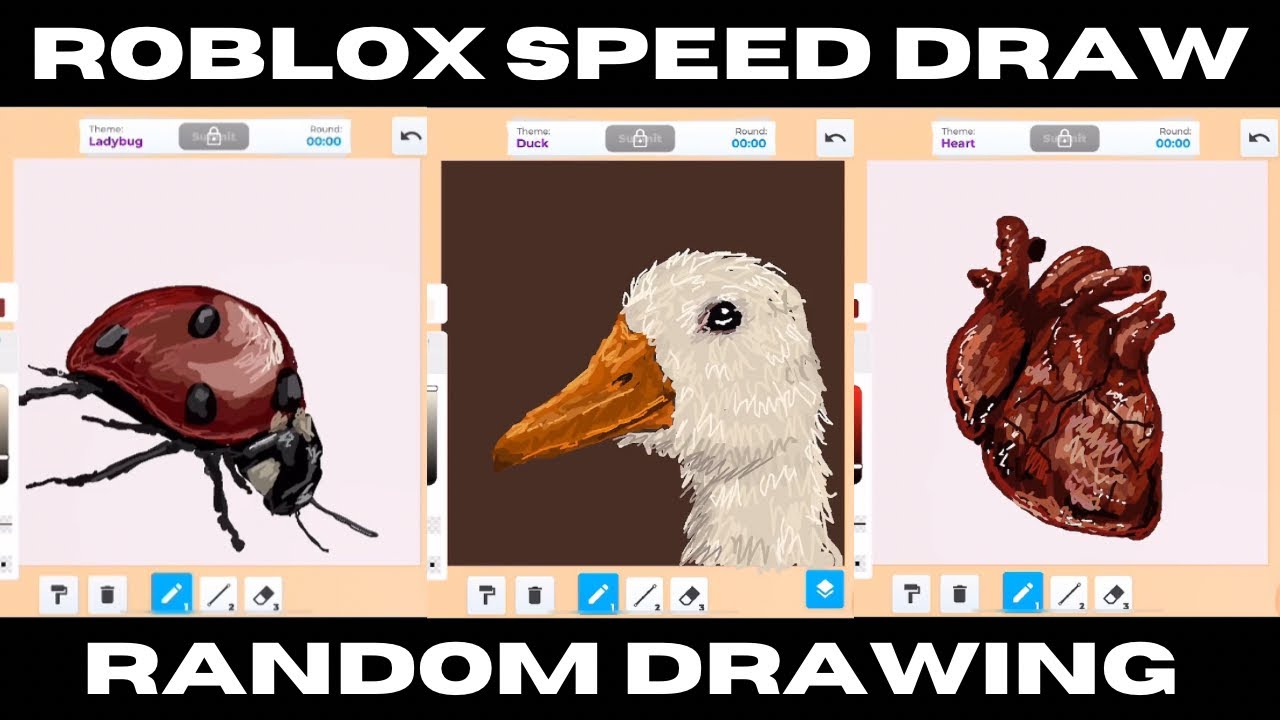 ROBLOX SPEED DRAW | RANDOM DRAWING COMPILATION | LEXI DRAW - YouTube