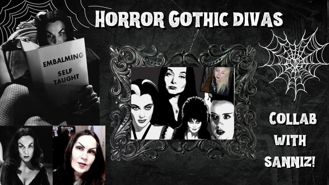 Horror Gothic Divas collab w/ @Sanniz Vampira🖤🌹🖤 OldSchoolMakeup/bad ...