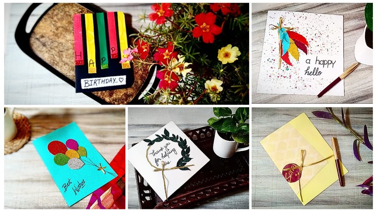 How To Make Greeting Cards At Home Simple And Easy Cards 5 DIYs Art Home YouTube how-to-make-greeting-cards-at-home-simple-and-easy-cards-5-diys-art-home-youtube