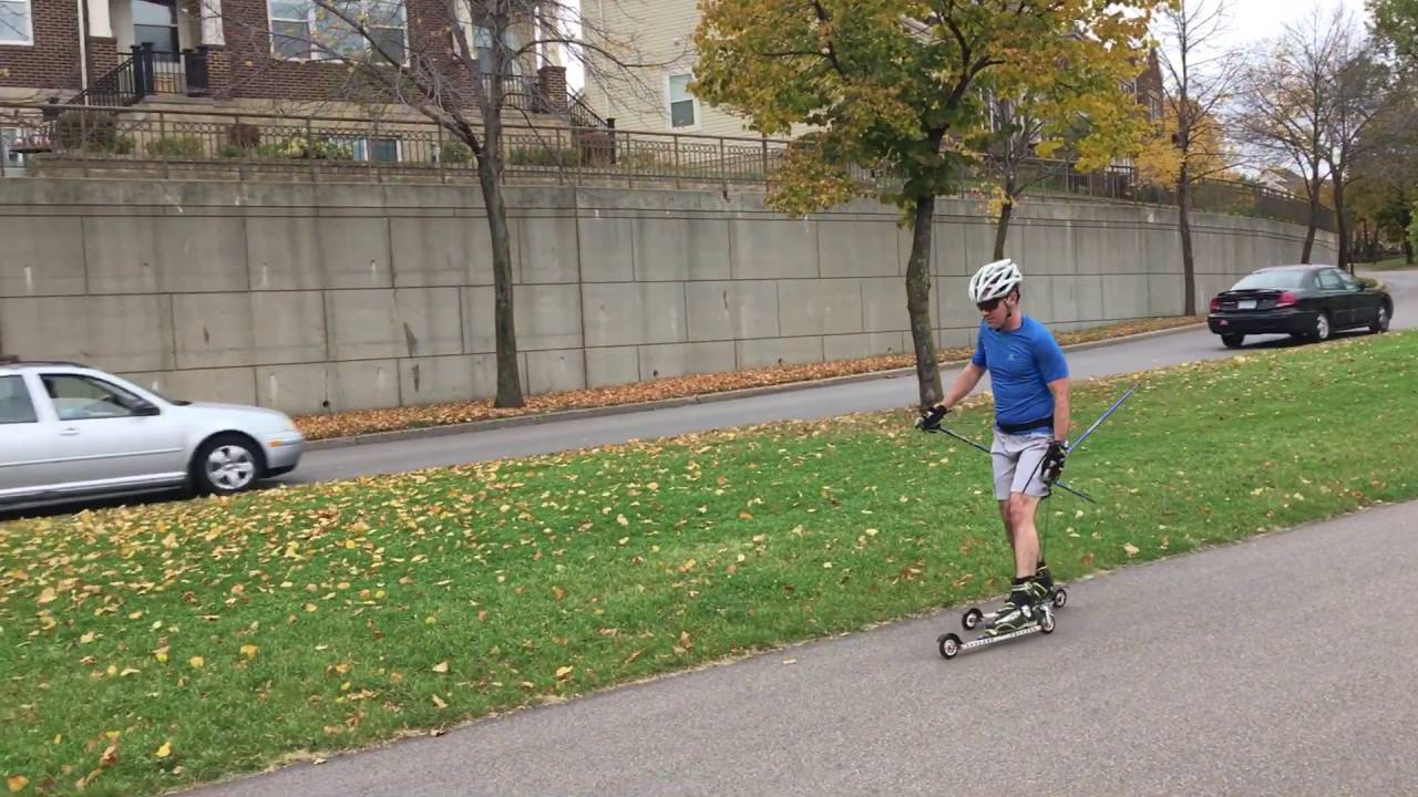 Rollerski Brake by Pursuit Roller Skis - YouTube