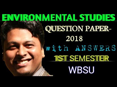EVS Question Paper with answers, 2018, First Semester, West Bengal ...