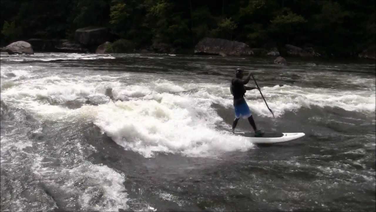 SUP Trick Tips "Whitewater Grind" - Badfish River Surfer - YouTube