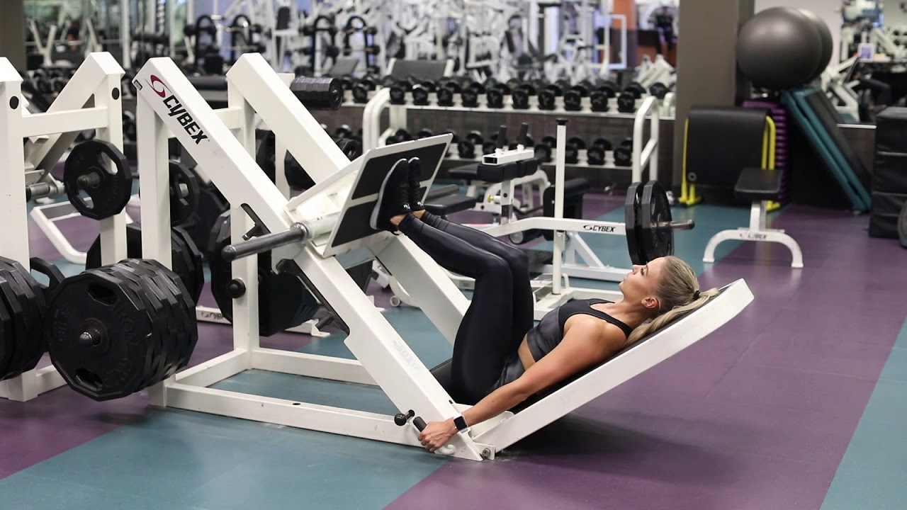 Narrow Stance Leg Press Machine - YouTube
