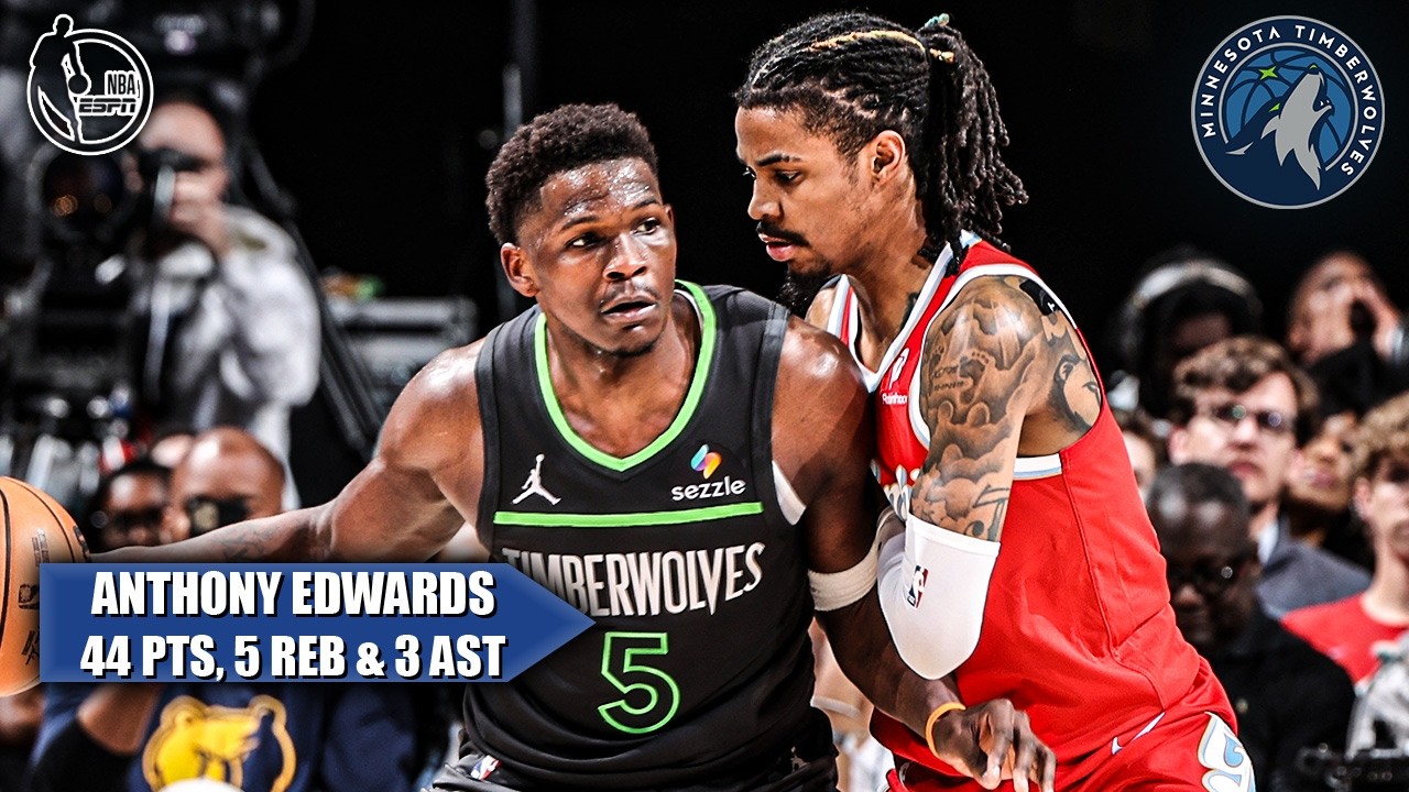 Anthony Edwards SCORING MASTERCLASS 🎯 Highlights from 44-point game vs ...