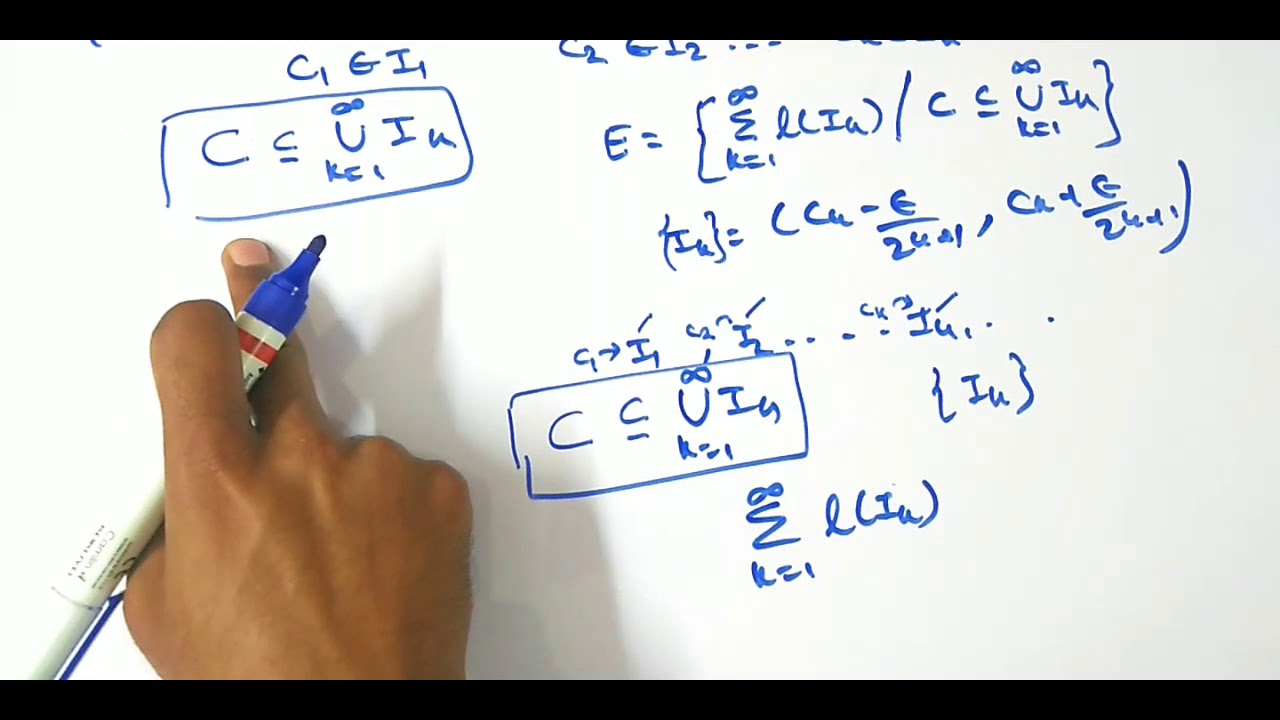 Explanation of outer measure of an countable set is zero - YouTube