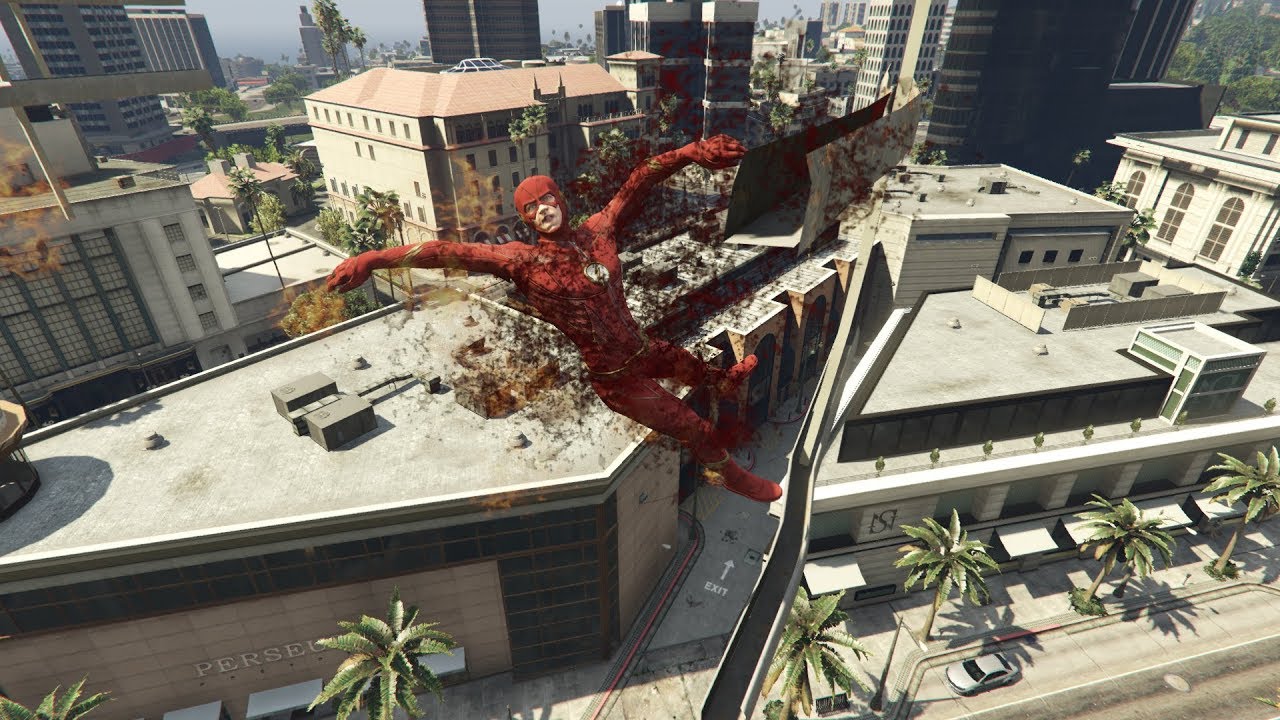 GTA 5 - Ragdolls And Crazy Falls N101 - (The Flash) - YouTube
