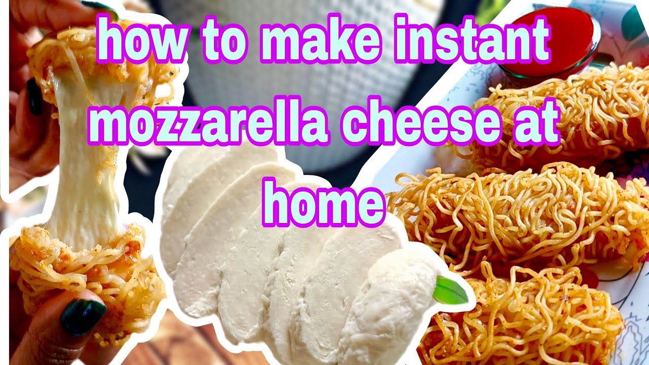 How to make instant mozzarella cheese at home - YouTube