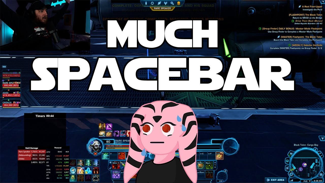 SO MUCH SPACEBAR | Swtor - YouTube