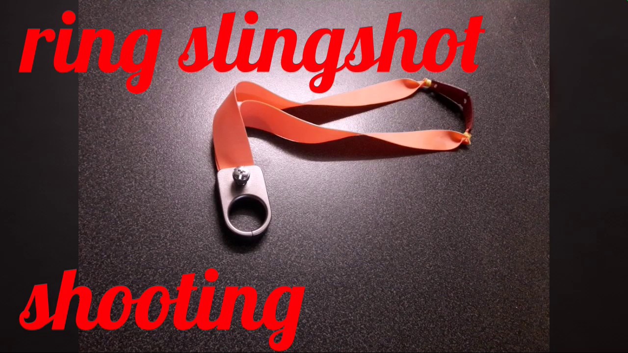 ring slingshot shooting - YouTube