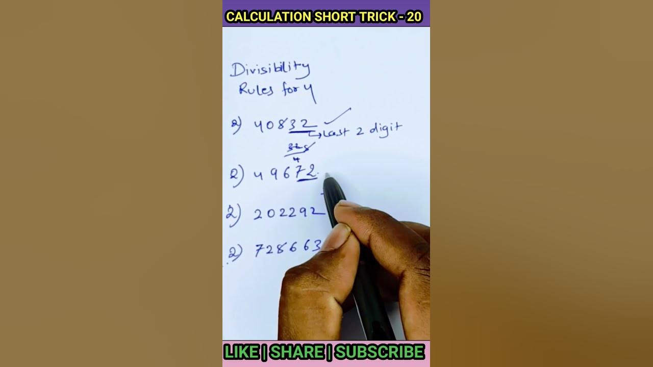 Quick Math Trick - 20 | Math exam Tricks | Competitive exam Math shorts | sorts - YouTube