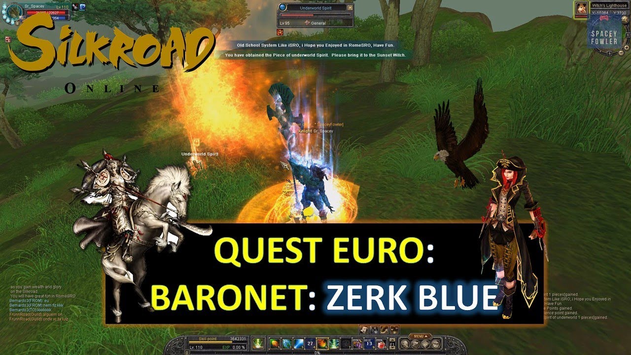 Silkroad Online: QUEST BARONET ZERK BLUE Server: ROME SRO - YouTube