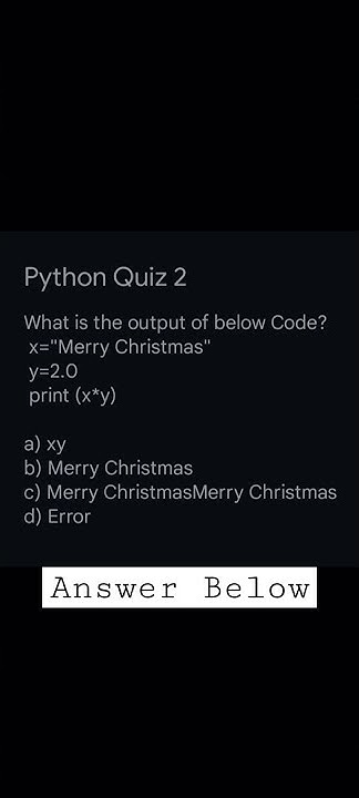 Python Quiz 2 For Beginners Codingforbeginners Coding Pythonforbeginners Pythonbasics