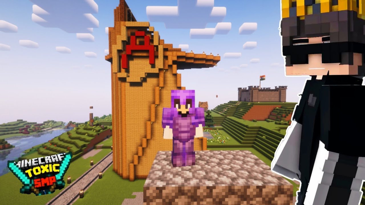 I Build a Wooden Avenger tower in Minecraft Toxic Smp!! - YouTube