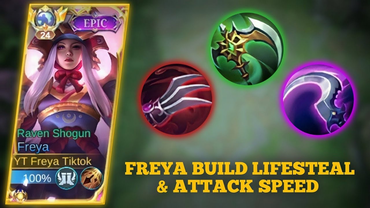 FREYA BUILD LIFESTEAL & ATTACK SPEED CORROSION!!! BUILD FREYA TERSAKIT ...