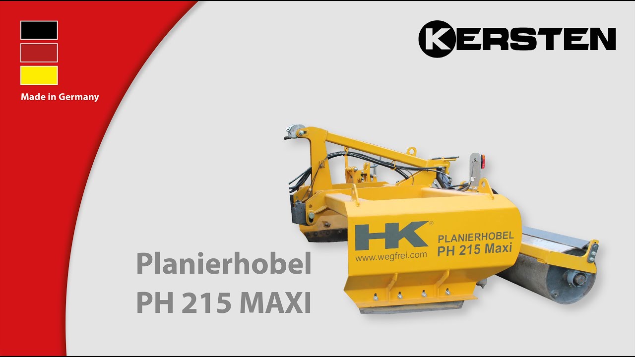 Kersten: HK Planierhobel PH215 Maxi für eine professionelle Wegepflege ...