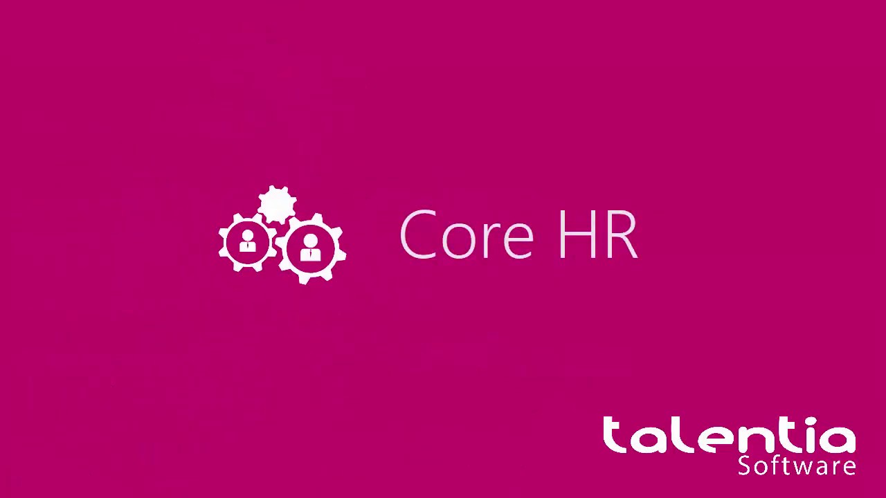 Talentia Core HR - YouTube