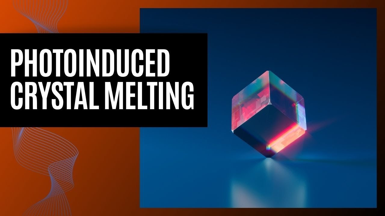 Crystal that can melt when illuminated, without the need for heating ...