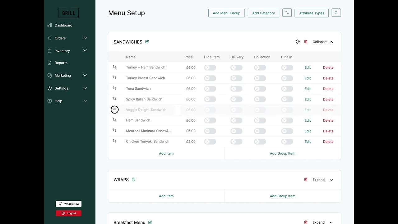 Change the display order of menu items - App4.co.uk - YouTube