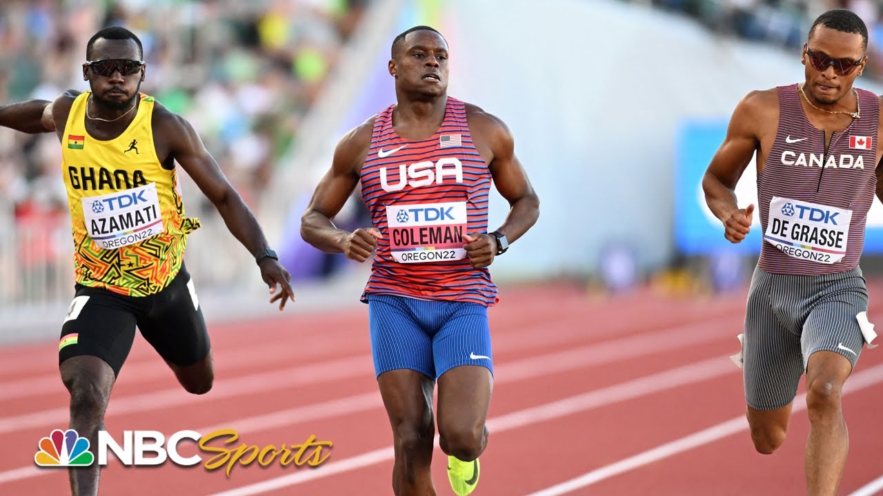 Christian Coleman begins 100m World title defense with heat win at ...