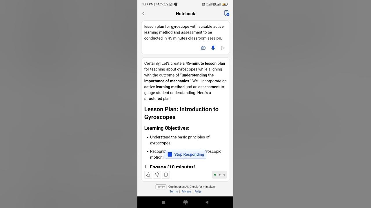 How to make lesson plan using microsoft Copilot for each lecture ...