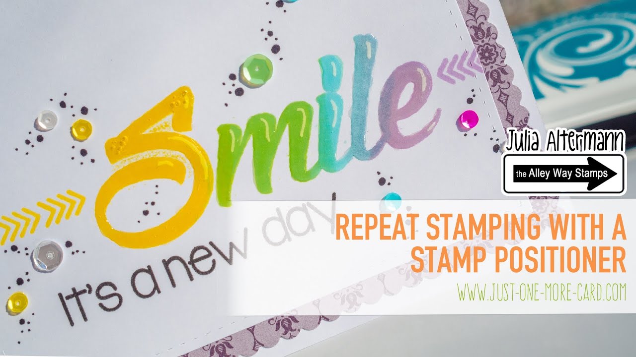 Repeat Stamping with a Stamp Postioner - YouTube
