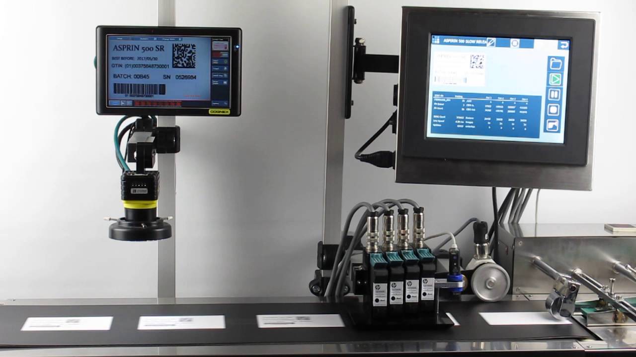 matricode HP TIJ 2.5 industrial ink jet - YouTube