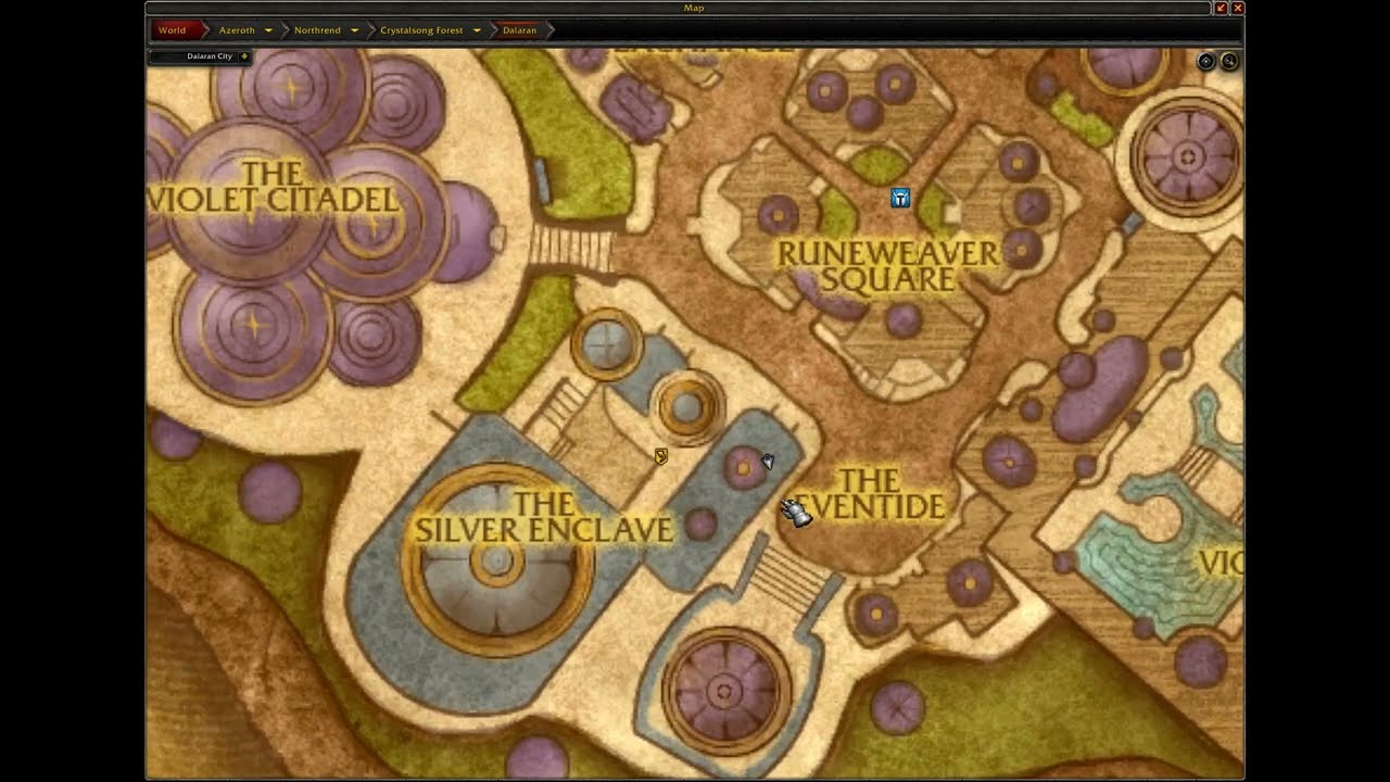 Dalaran Inkeeper WoW Alliance Wotlk Inn Location - YouTube