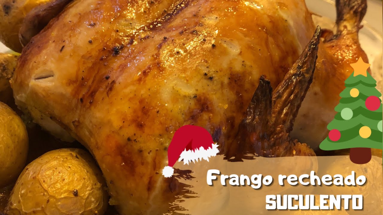 FRANGO ASSADO DE PADARIA COM FAROFA E BATATAS - YouTube