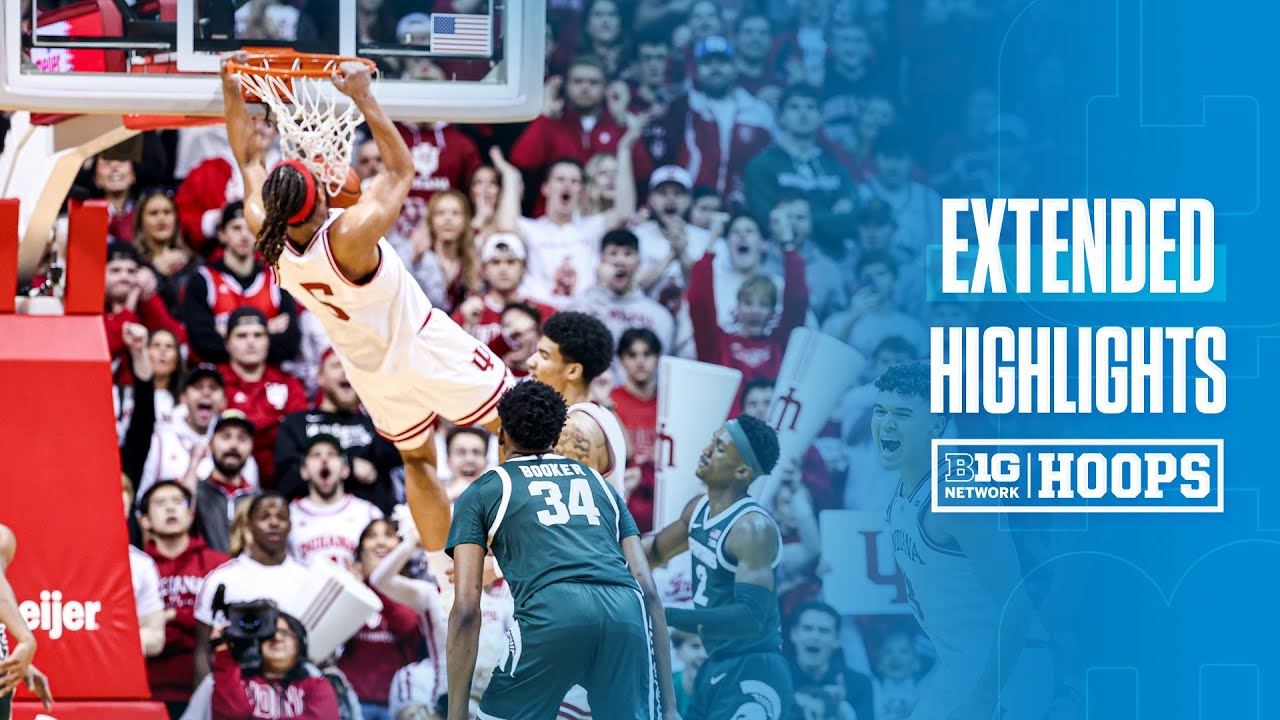 Michigan State at Indiana | Extended Highlights | Big Ten Men's ...