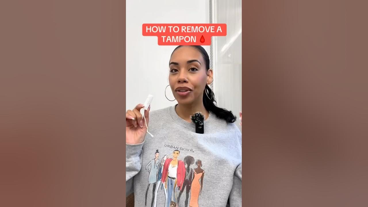 How to remove a tampon 🩸 #tampon #pads #periods #periodtalk # ...