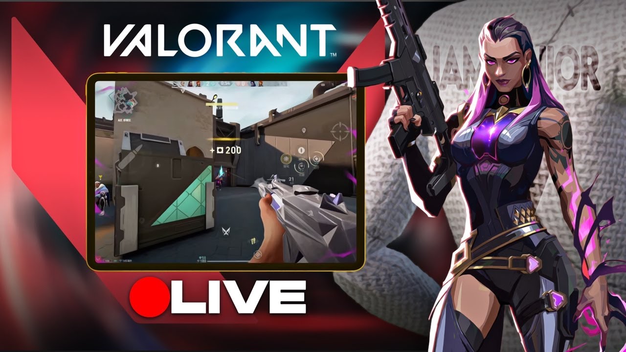 🛑 Day 2 VALORANT MOBILE LIVE || RANK GRIND IN VALOM! @iamsenior7 - YouTube